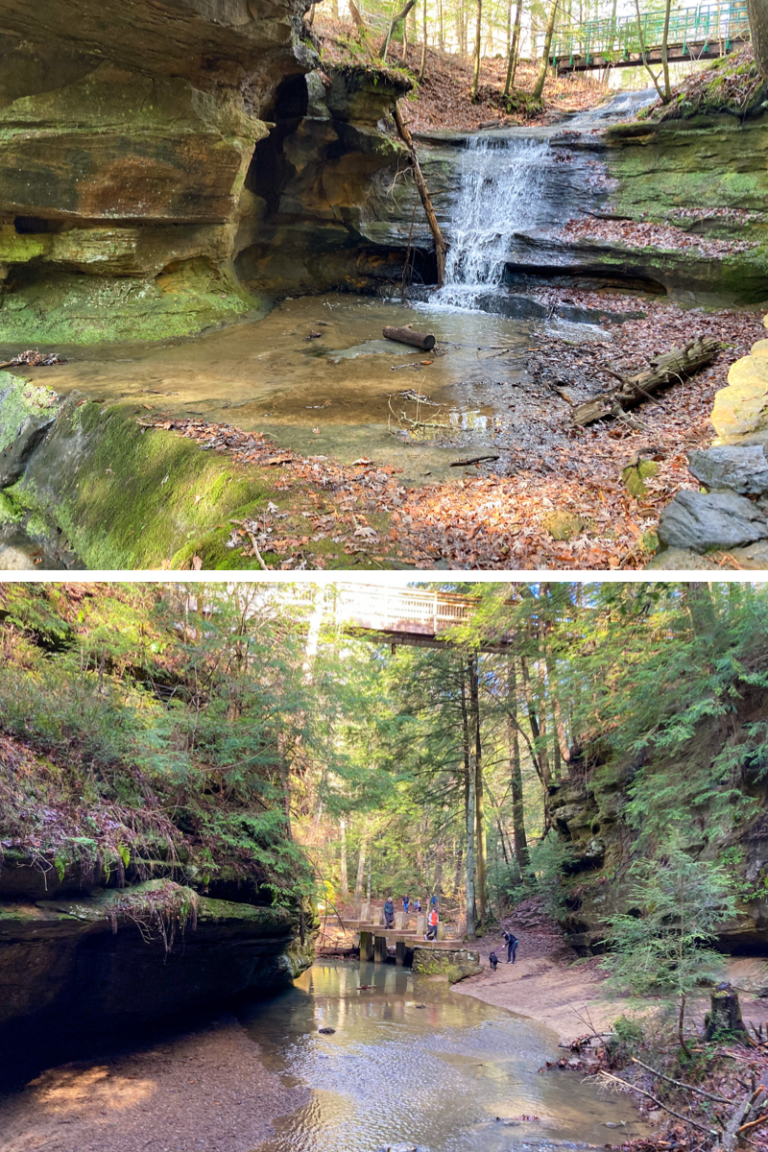 Hiking to a Waterfall in Ohio: Cedar Falls & Old Man's Cave